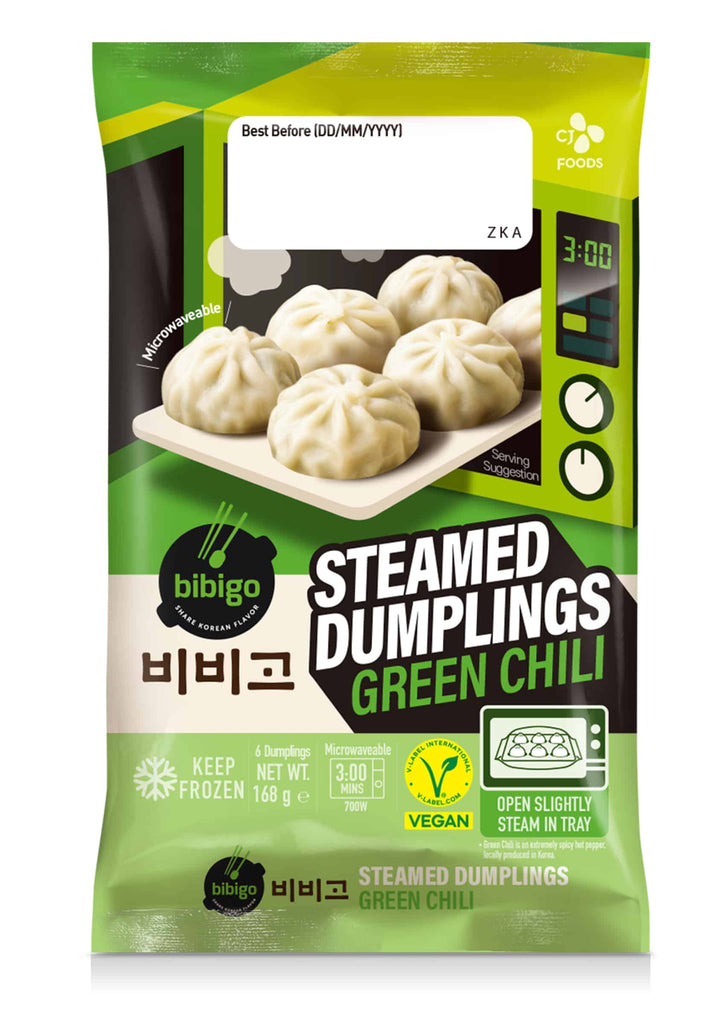 Frozen / Mandu au Piment Vert à la Vapeur 168G [Bibigo]– ACEMARTmall PARIS
