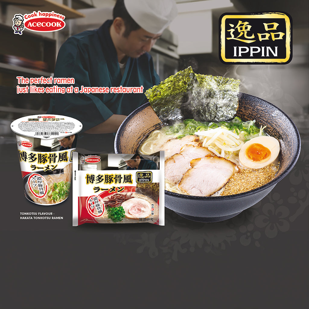 Ippin Hakata Tonkotsu Ramen 82G [Acecook]– ACEMARTmall PARIS