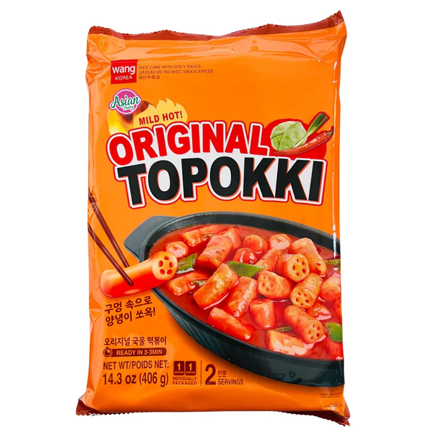 Mild Hot Original Topokki 2 pers 406G [Wang]– ACEMARTmall PARIS
