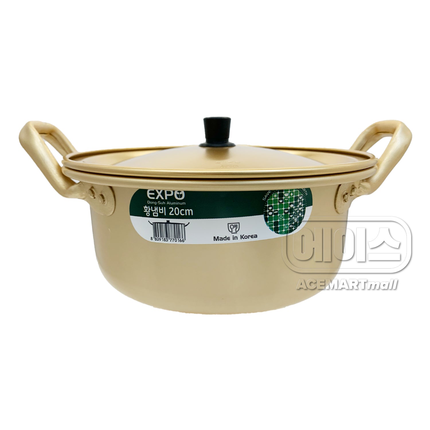 Pot en Aluminium avec Couvercle 20CM [Dongsuh Aluminum]– ACEMARTmall PARIS