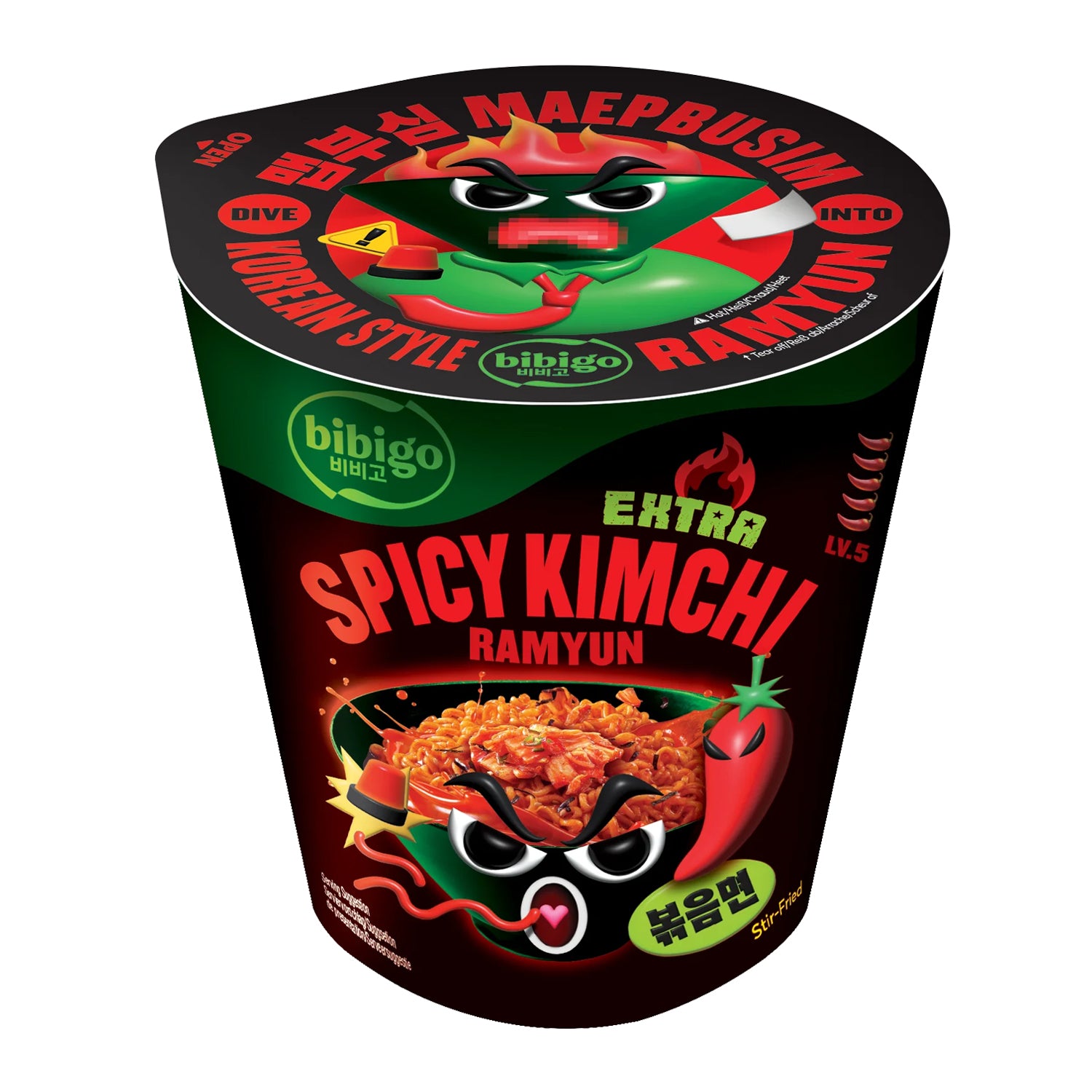 Ramen au kimchi épicé en bol 98G [Bibigo]– ACEMARTmall PARIS