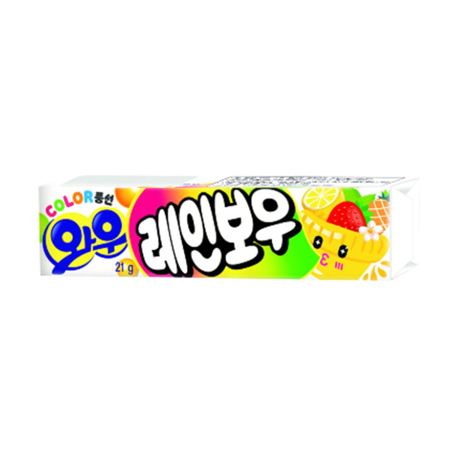 Waou Rainbow Chewing Gum 21G [Orion]– ACEMARTmall PARIS